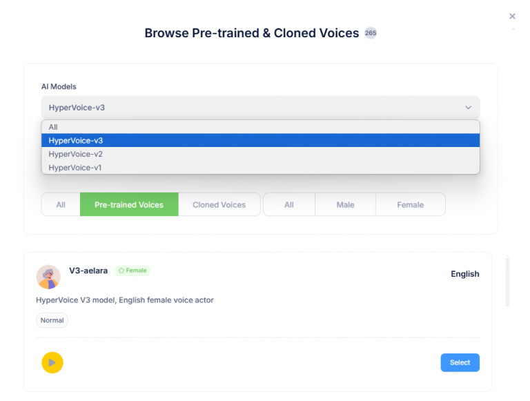 Introducing HyperVoice-V3: Faster, More Natural, and Hyper Realistic Text to Speech – TaskAGI
